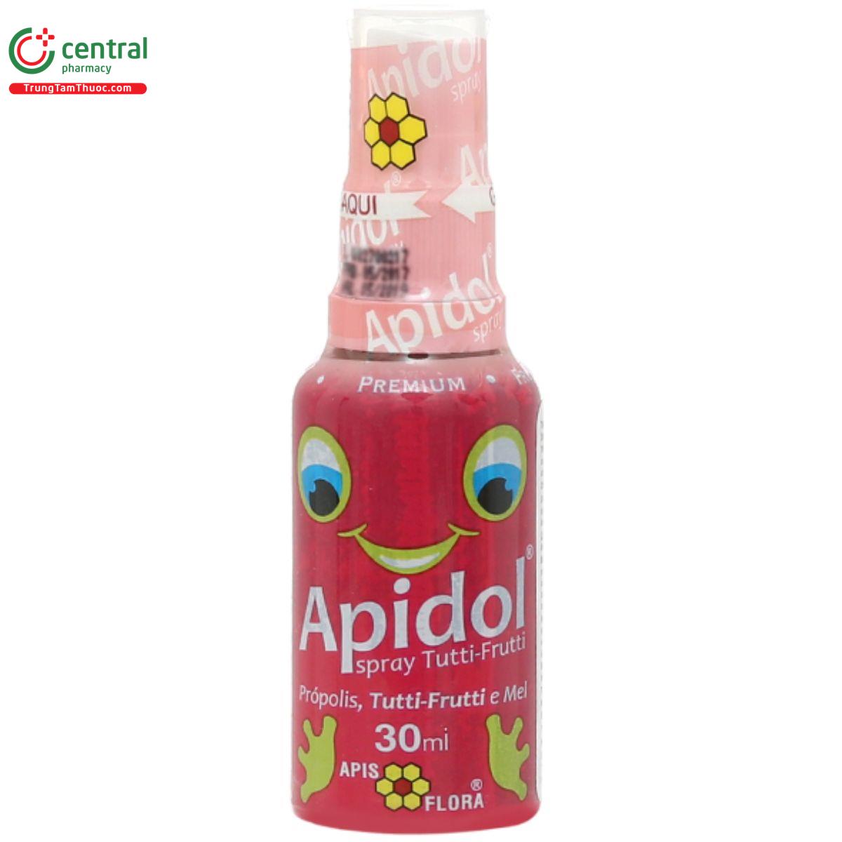 Xịt họng Keo ong Apidol Spray Tutti-Fruitti -Kháng khuẩn đường hô hấp