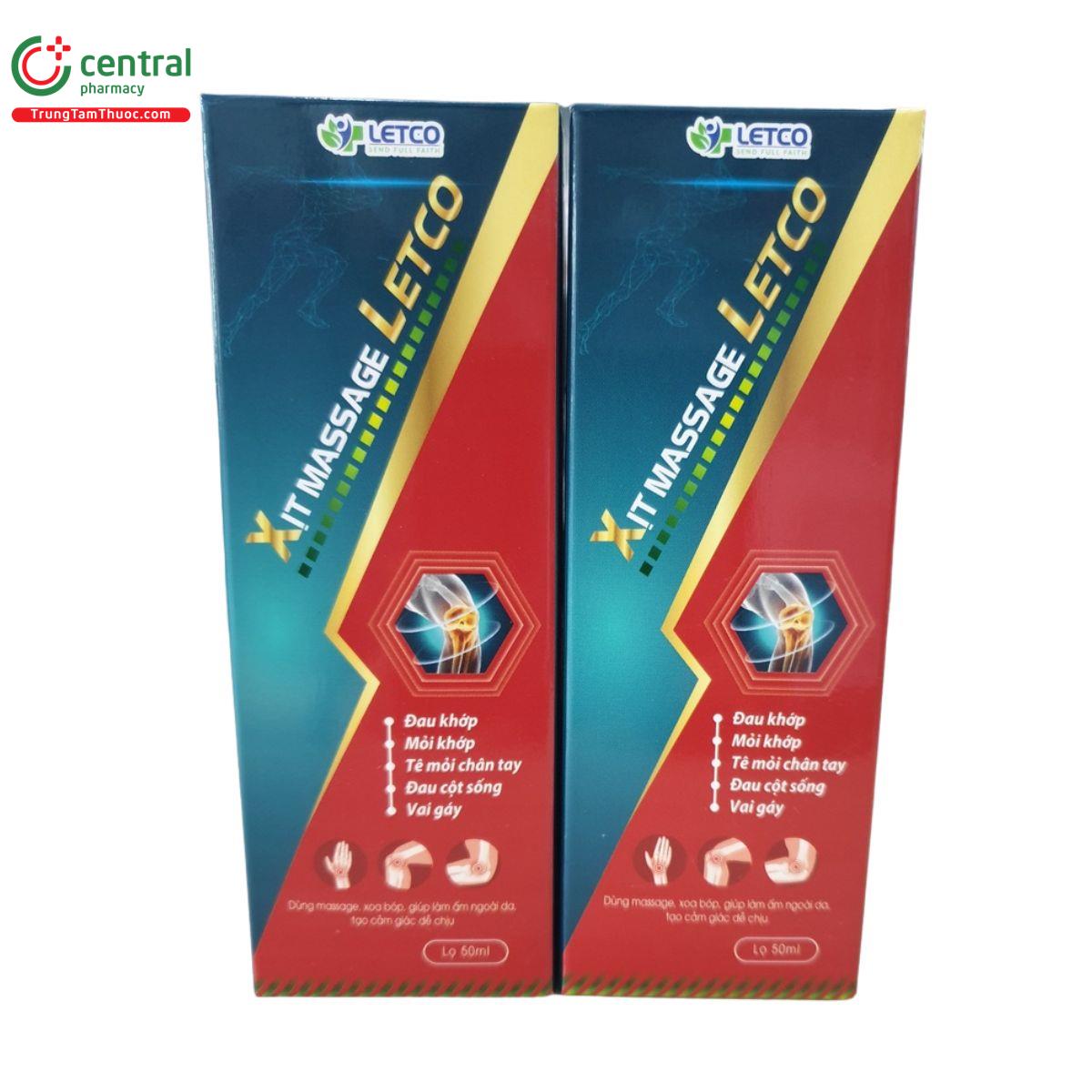 Thuốc Xịt Massage Letco giảm đau nhức xương khớp, vai gáy, mỏi khớp