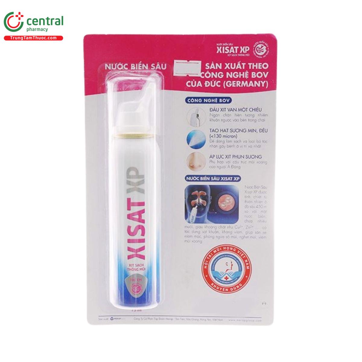 Thuốc Xịt mũi Xisat XP trẻ em 75ml làm sạch mũi và loại bỏ chất nhầy