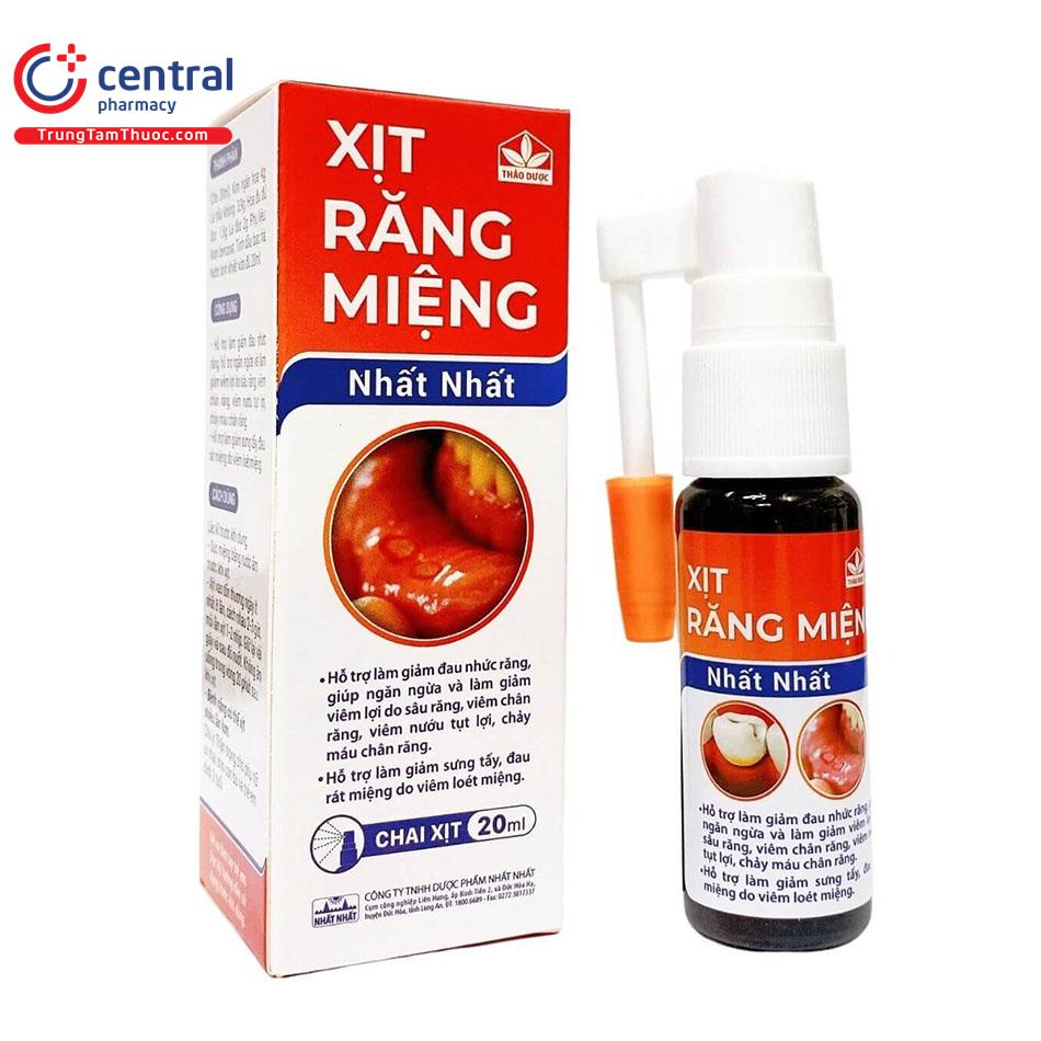 Xịt Răng Miệng Nhất Nhất ngừa chảy máu chân răng, viêm chân răng