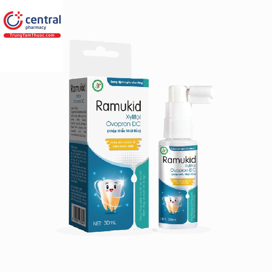 Xịt răng Ramukid hỗ trợ điều trị hôi miệng, ngăn ngừa sâu răng cho bé