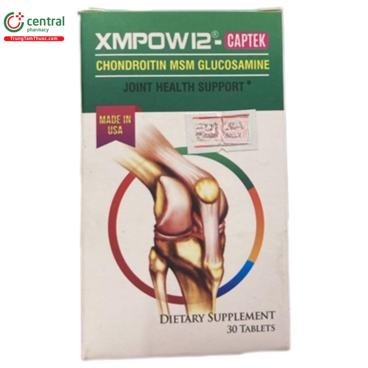 Thuốc Xmpow 12 – Captek - Giúp giảm tình trạng đau nhức do viêm khớp