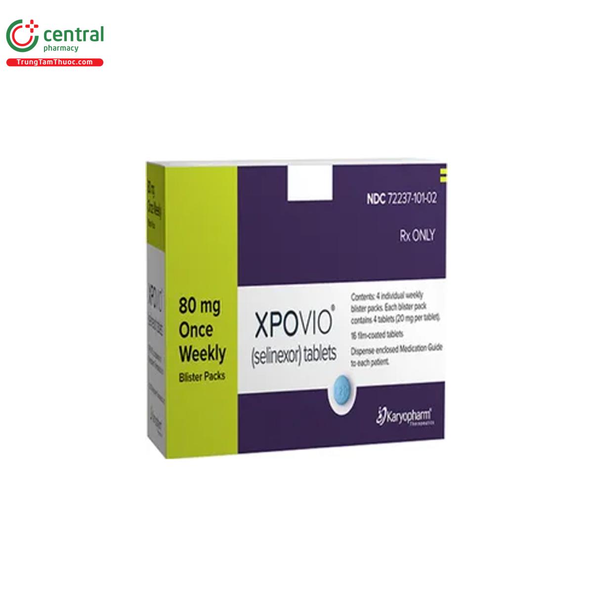Thuốc Xpovio 80mg - điều trị bệnh đa u tủy tái phát hoặc kháng trị