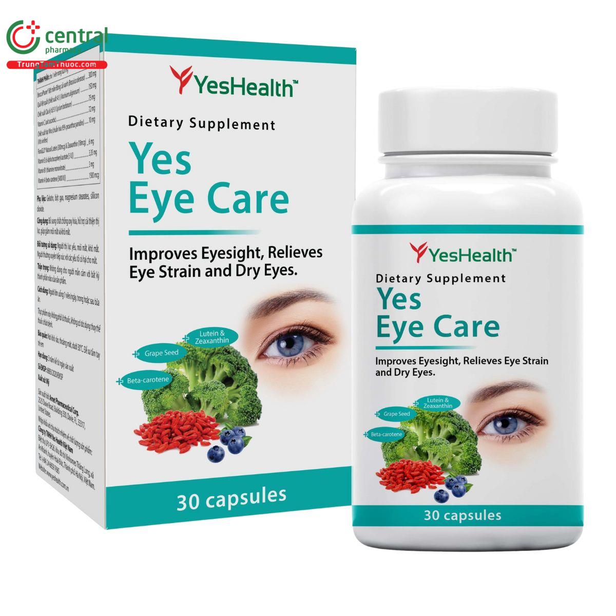 Thuốc Yes Eye Care - Giúp giảm tình trạng mỏi mắt và khô mắt hiệu quả