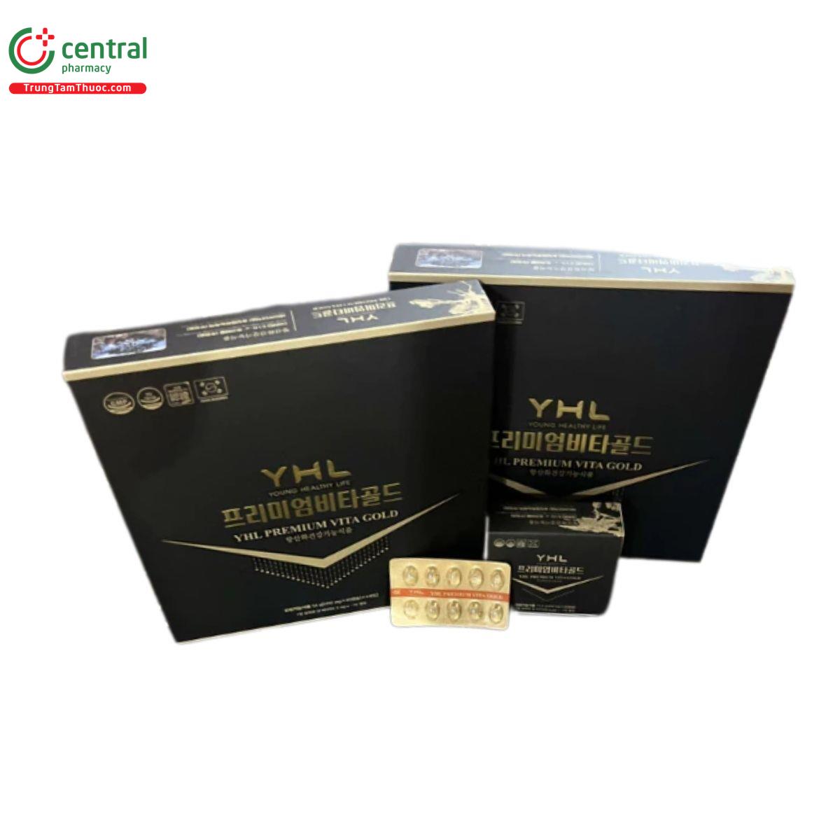 Thuốc YHL Premium Vita Gold hỗ trợ bổ sung vitamin E, chống oxy hóa