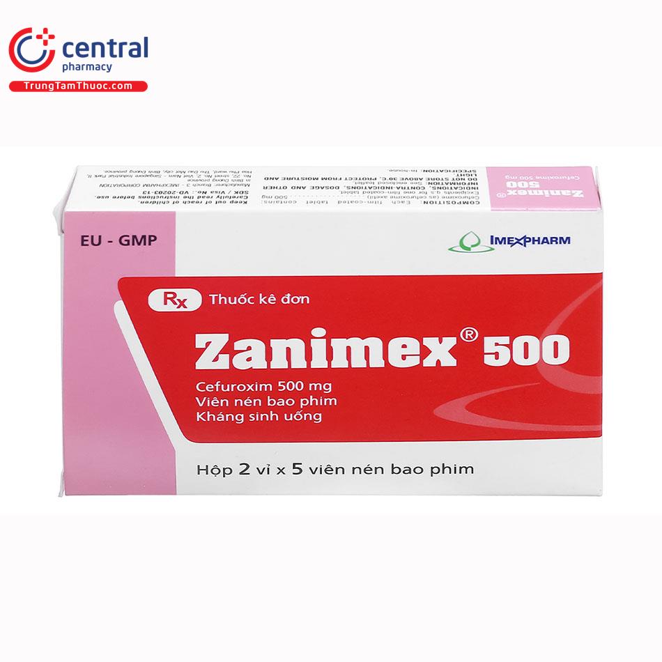 [CHÍNH HÃNG] Thuốc Zanimex 500- Kháng sinh điều trị nhiễm khuẩn