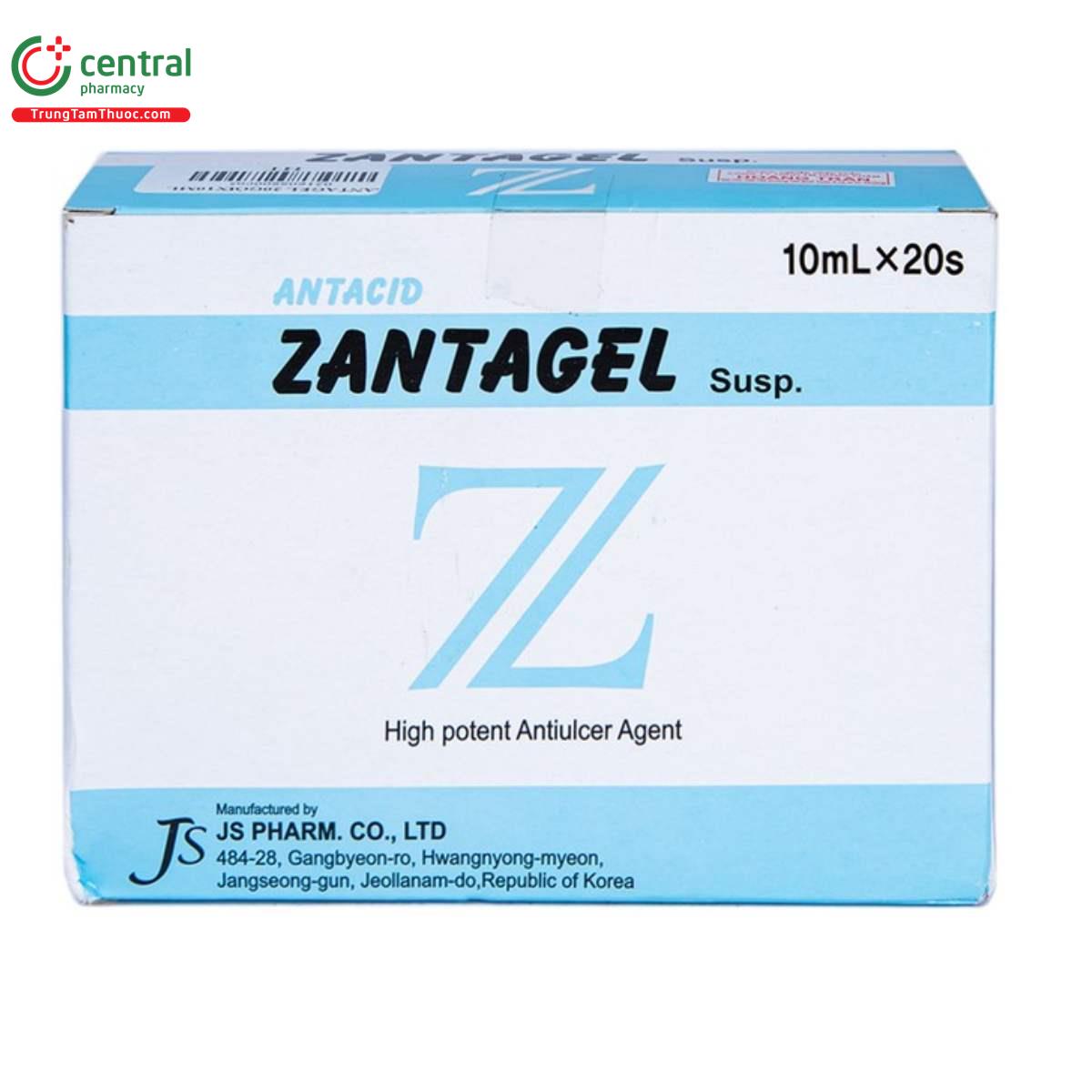 Thuốc Zantagel Susp điều trị đau do viêm loét dạ dày- tá tràng