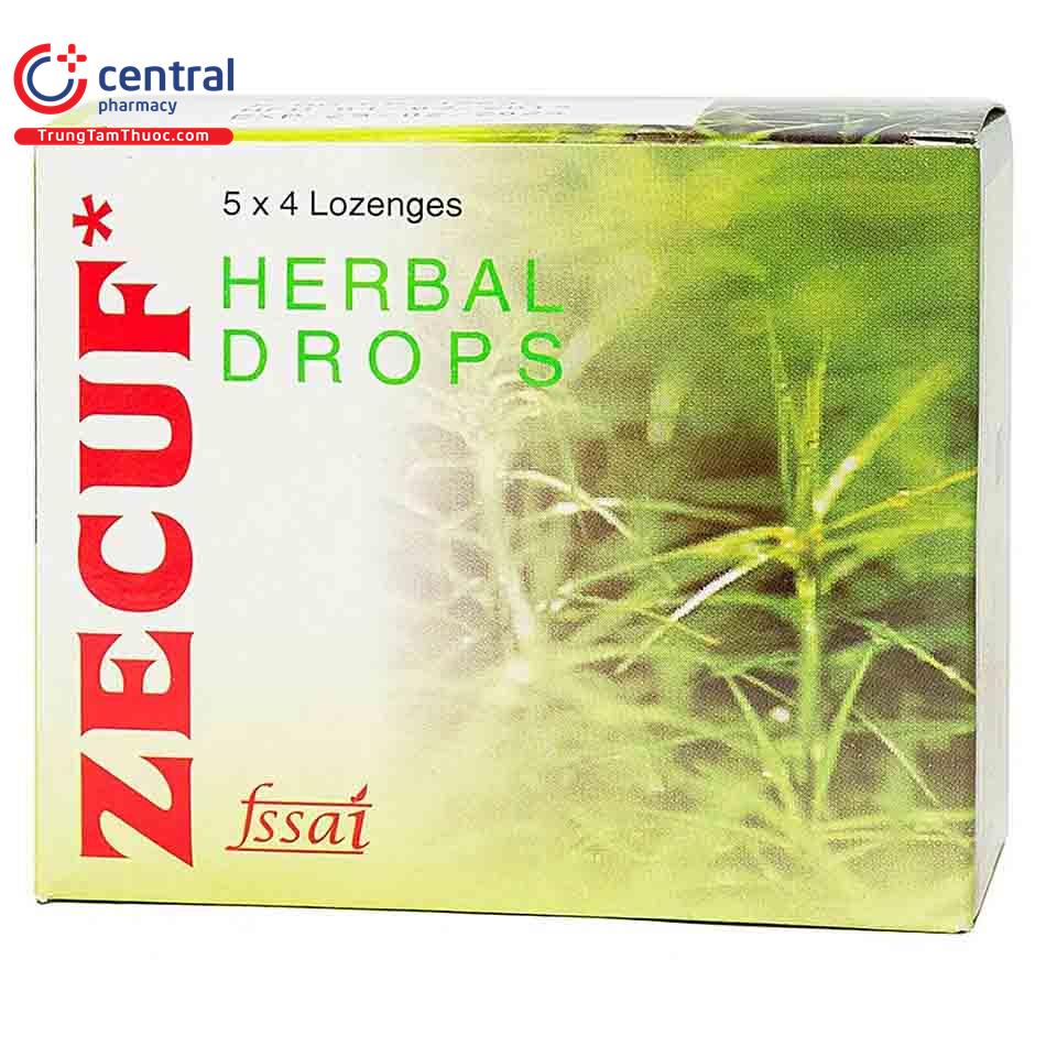 Viên ngậm Zecuf Herbal Drops (Herbal) giảm ho nhanh chóng