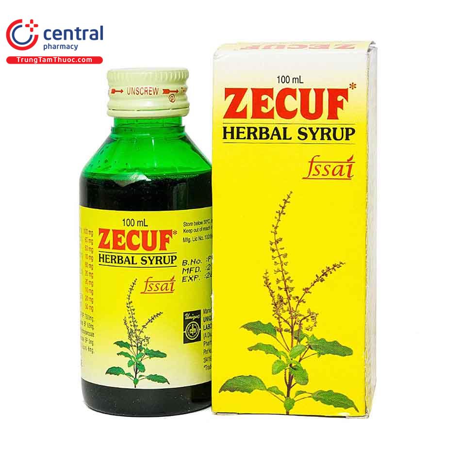 [CHÍNH HÃNG] Thuốc Zecuf Herbal Syrup - giảm ho long đờm hiệu quả