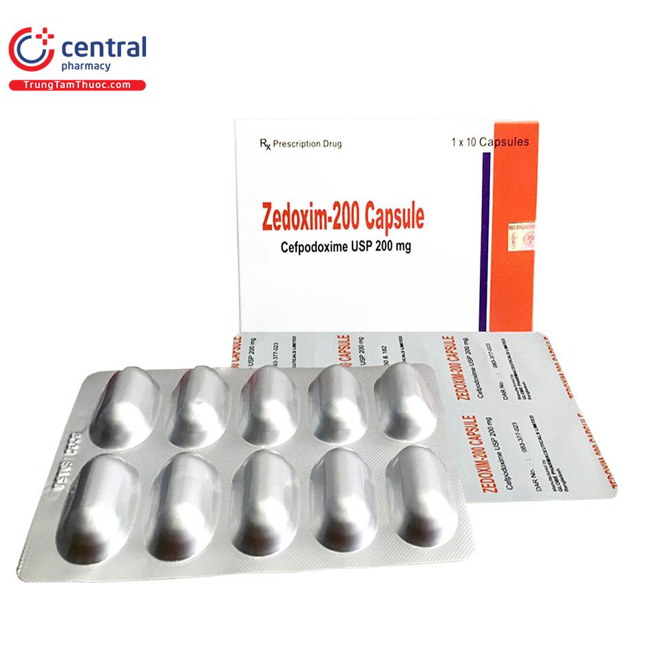 [CHÍNH HÃNG] Thuốc Zedoxim-200 Capsule điều trị nhiễm trùng hiệu quả