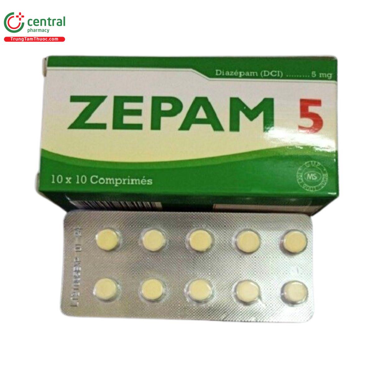 Thuốc Zepam 5 an thần, giảm lo âu và điều trị mất ngủ, trầm cảm