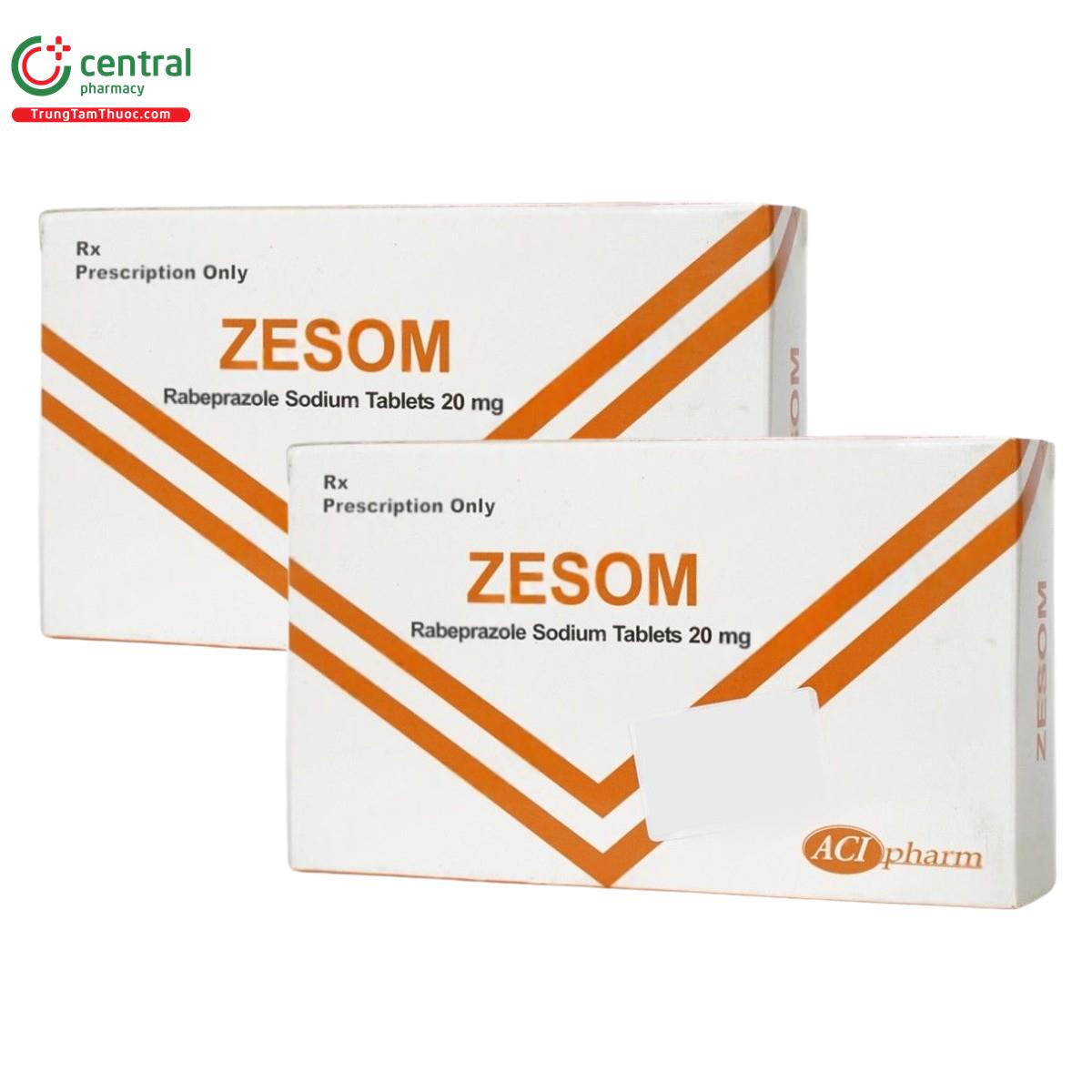 Thuốc Zesom 20mg - Điều trị loét dạ dày, hội chứng Zollinger-Ellison