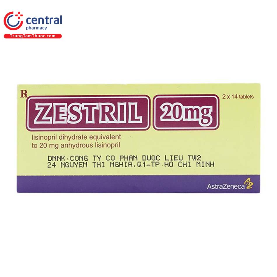 [CHÍNH HÃNG] Thuốc Zestril 20mg - Thuốc điều trị tăng huyết áp
