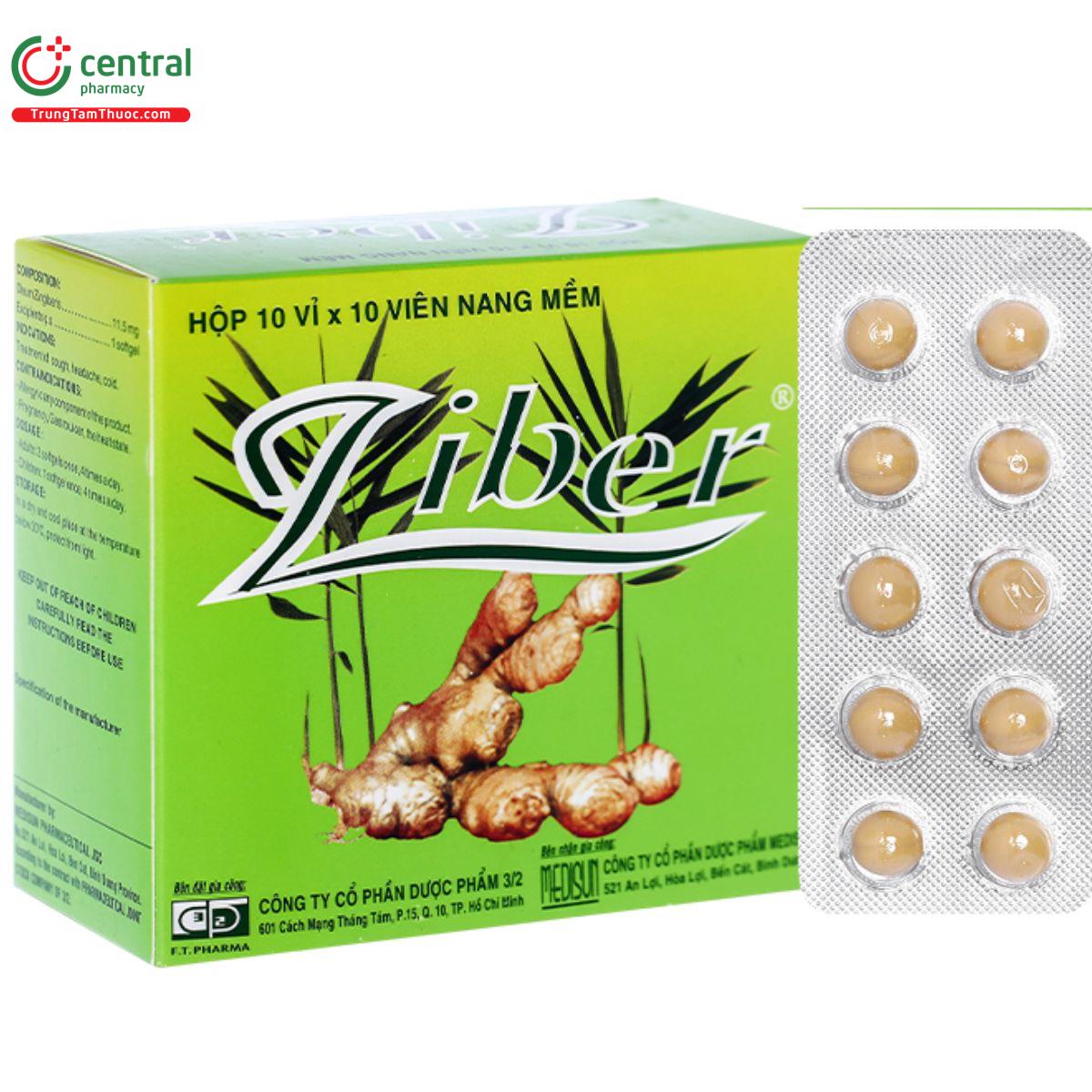 Thuốc Ziber - Điều trị các triệu chứng ho, nhức đầu, cảm mạo do lạnh
