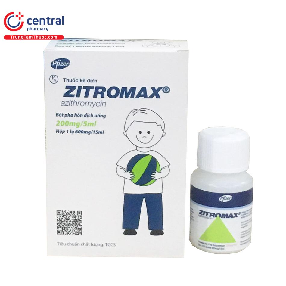 Thuốc Zitromax 200mg/5ml điều trị nhiều loại nhiễm trùng do vi khuẩn