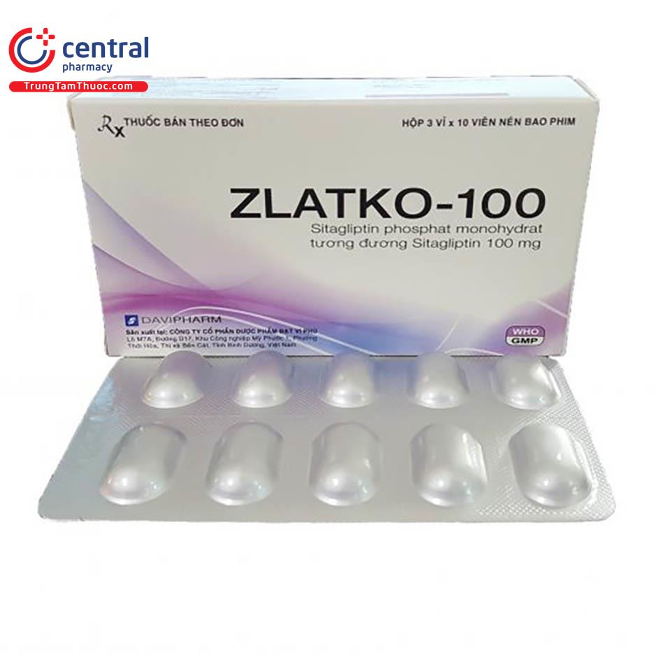 [CHÍNH HÃNG] Thuốc Zlatko-100 - Thuốc điều trị đái tháo đường type 2