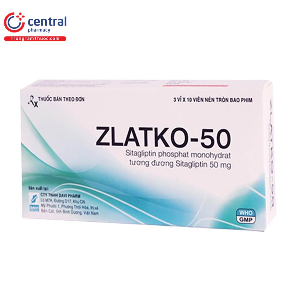 [CHÍNH HÃNG] Thuốc Zlatko-50 chứa Sitagliptin trị tiểu đường type 2