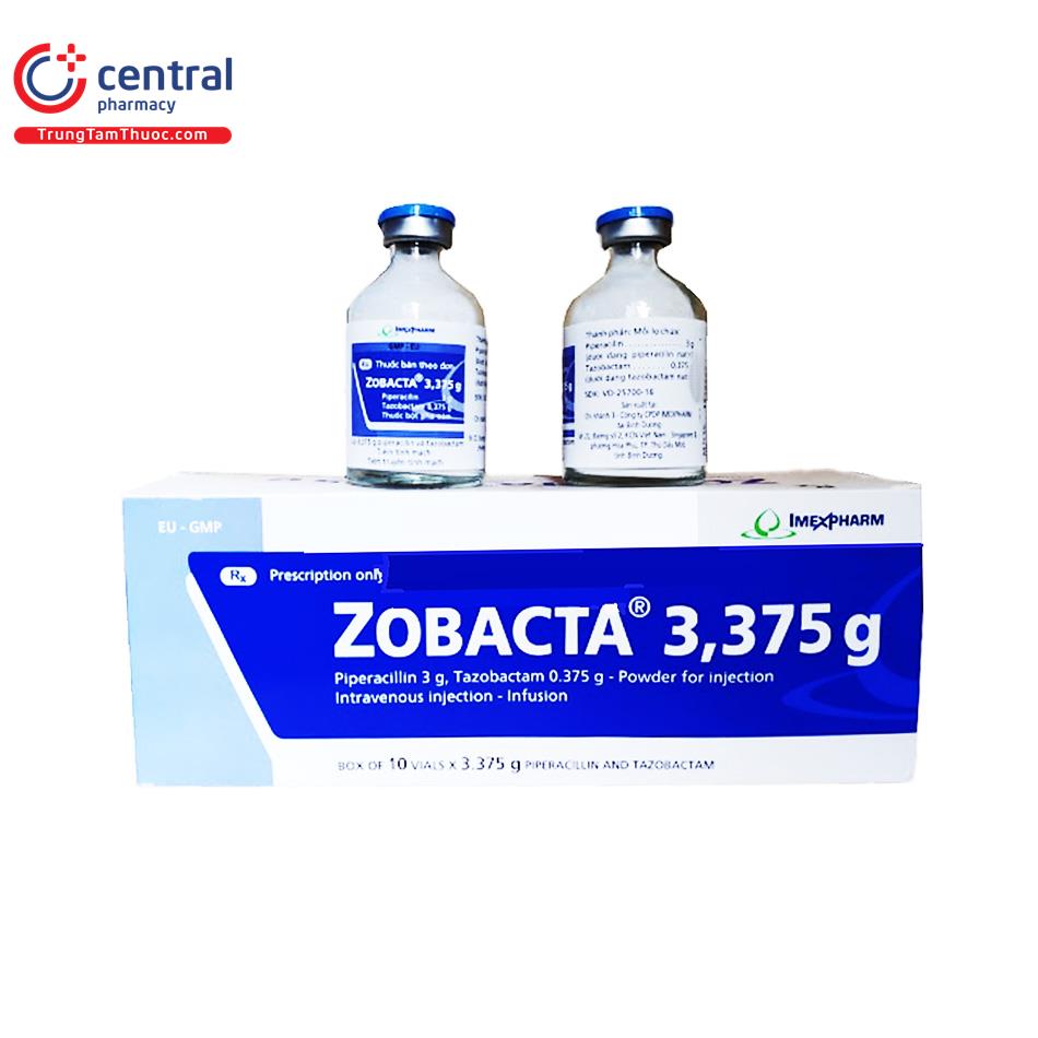 [CHÍNH HÃNG] Thuốc Zobacta 3.375g điều trị nhiễm khuẩn hiệu quả