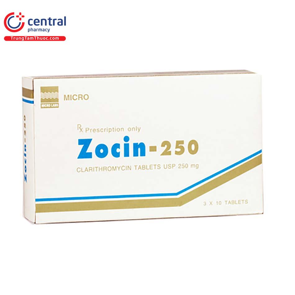 [CHÍNH HÃNG] Thuốc Zocin-250 trị nhiễm khuẩn đường hô hấp