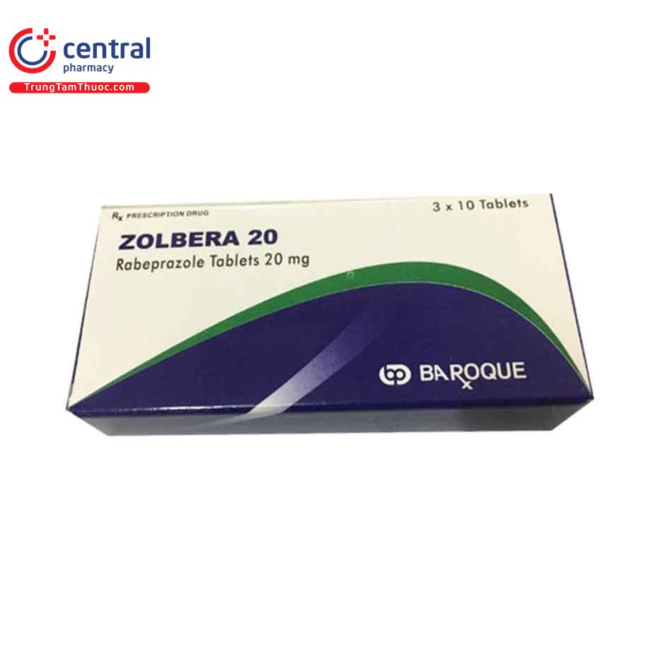 Thuốc Zolbera 20mg: Công dụng, liều dùng, chống chỉ định