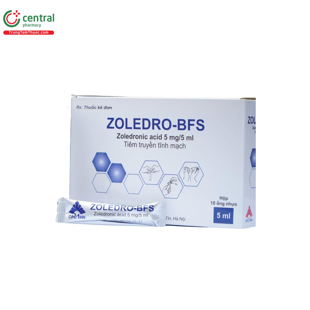 Thuốc Zoledro‑BFS 5 mg/5 ml – Điều trị loãng xương và Paget hiệu quả
