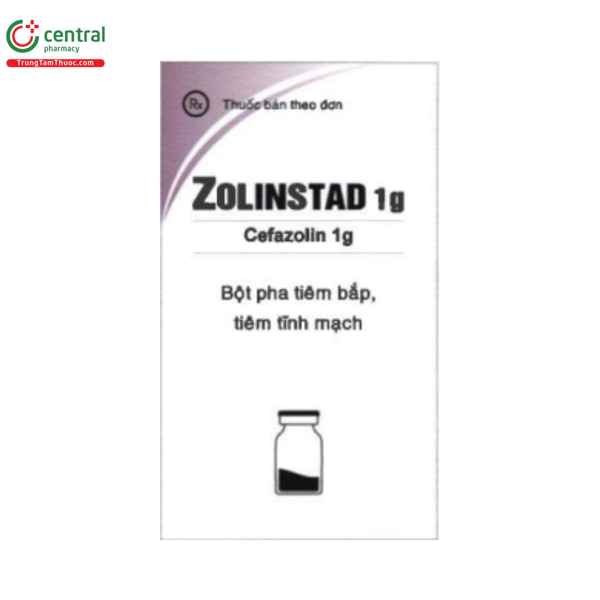 Thuốc Zolinstad 1g dùng trong điều trị nhiễm khuẩn hô hấp, da, mô mềm