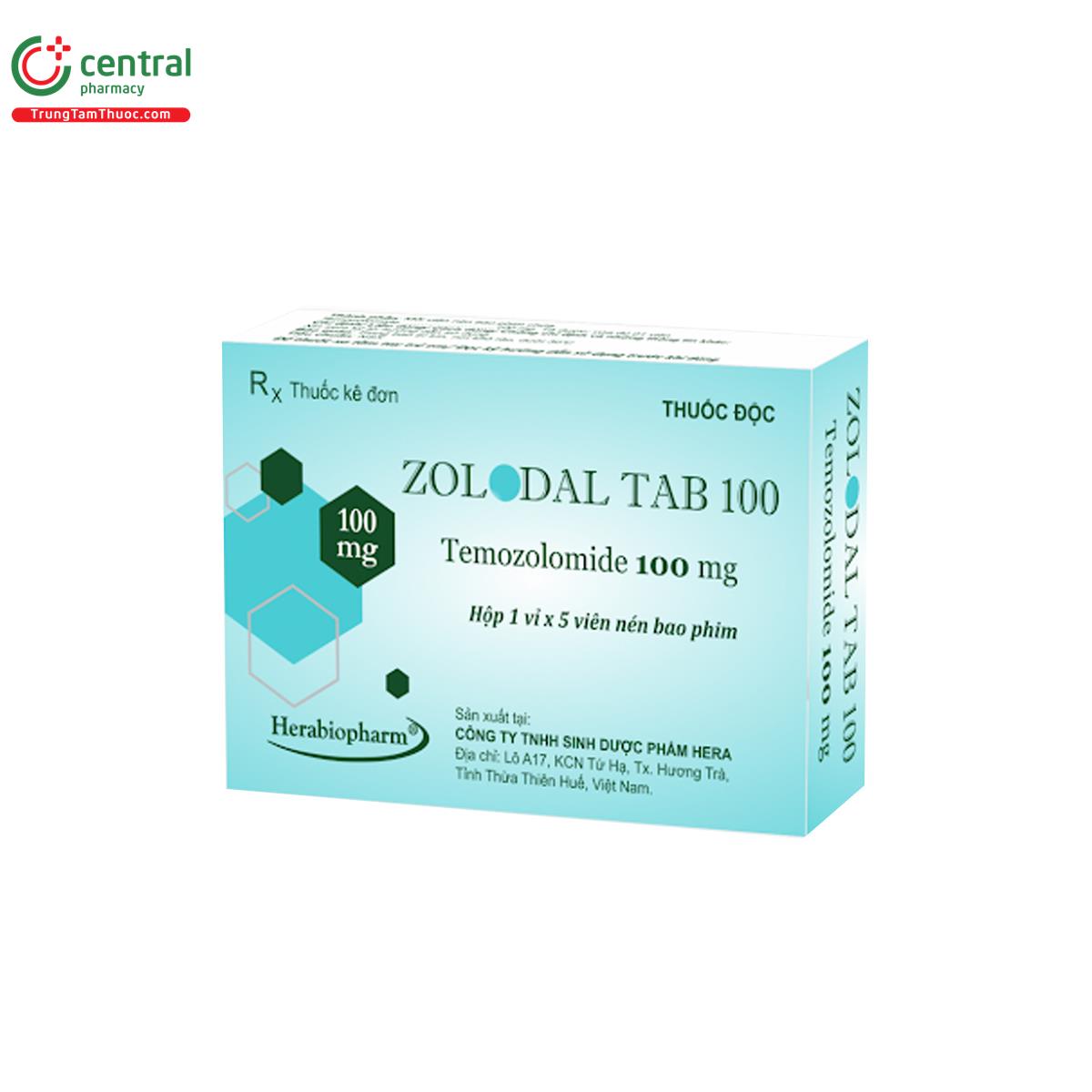 Thuốc Zolodal tab 100 - điều trị u nguyên bào thần kinh đệm đa dạng