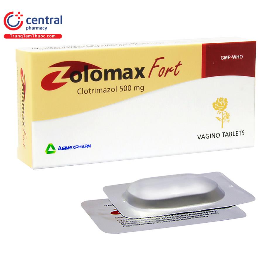 Thuốc Zolomax Fort 500mg điều trị viêm nhiễm, nhiễm nấm Candida