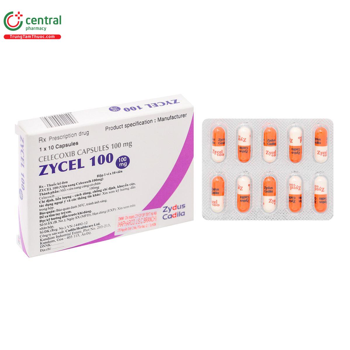 Thuốc Zycel 100mg điều trị viêm xương khớp, viêm khớp dạng thấp
