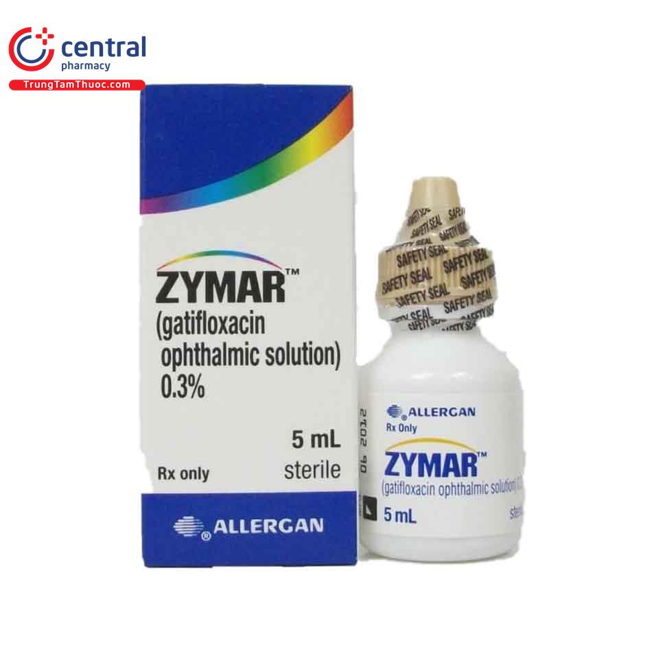 [CHÍNH HÃNG] Thuốc Zymar 5ml - thuốc điều trị nhiễm khuẩn mắt