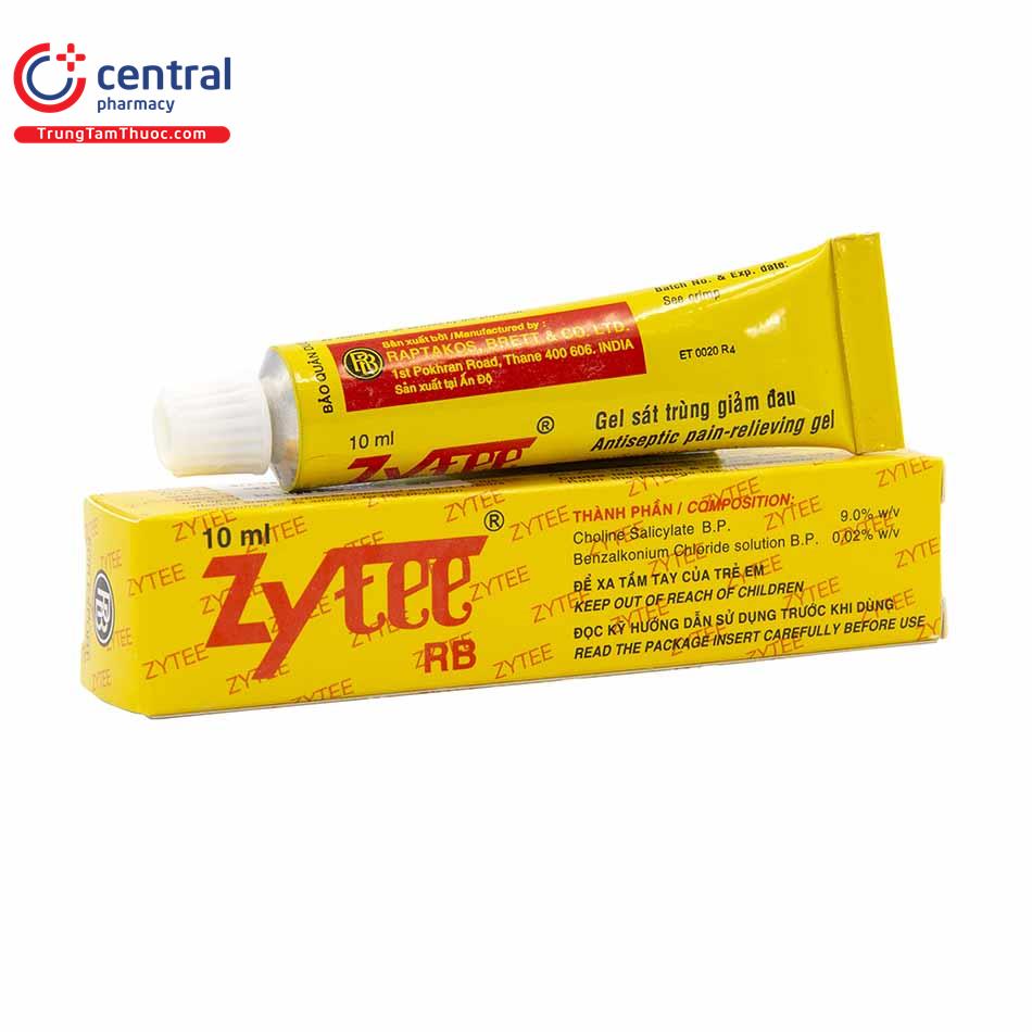 [CHÍNH HÃNG] Thuốc Zytee RB 10ml - Gel điều trị đau răng, nhiệt miệng