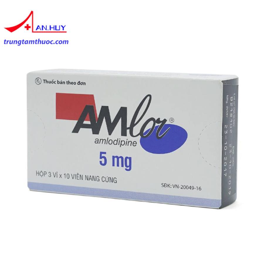 Thuốc Amlor 5mg Pháp là thuốc gì? giá bao nhiêu tiền? công dụng gì?