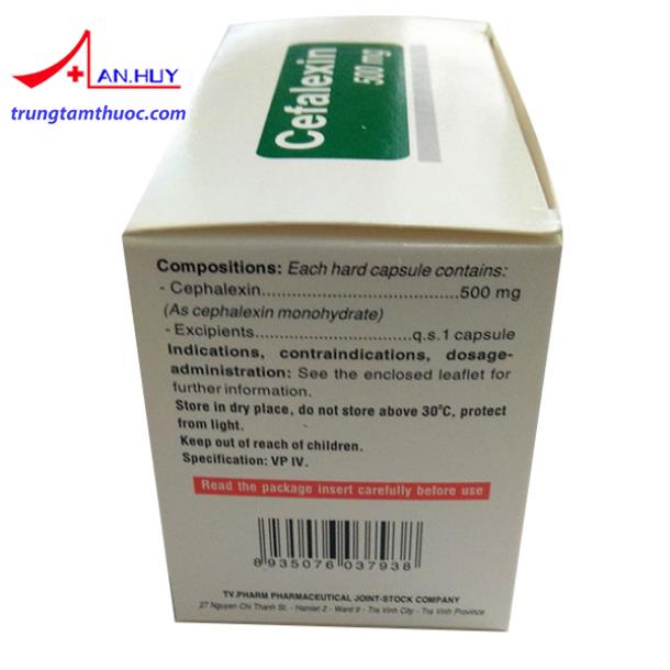 Thuốc Cefalexin 500 VN là thuốc gì, giá bao nhiêu? có tác dụng gì?
