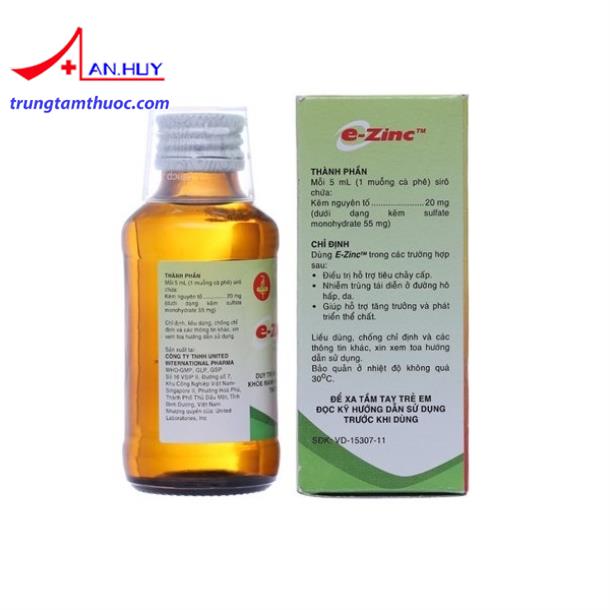 Thuốc E-Zinc 60ml là thuốc gì, giá bao nhiêu tiền? có tác dụng gì?