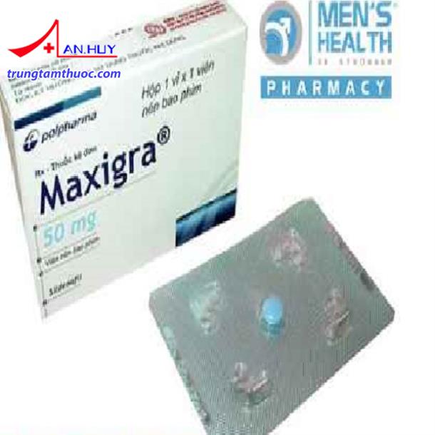 Maxigra 50 mg là thuốc gì? mua ở đâu? giá bao nhiêu?