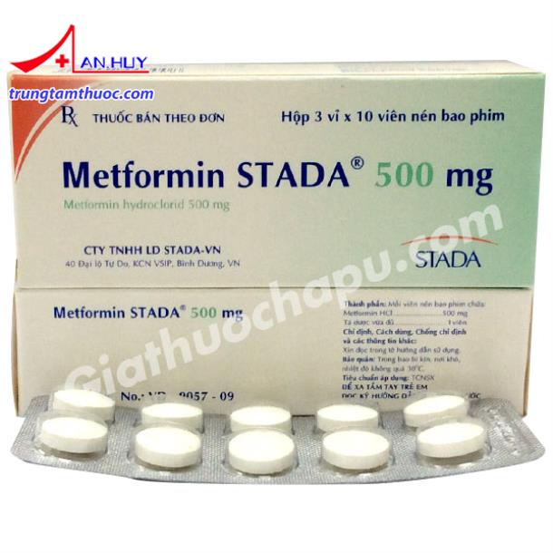 Thuốc Metformin Stada 500mg - Thuốc điều trị tiểu đường