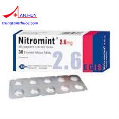 Thuốc Nitromin 2,6mg ngăn ngừa các cơn đau thắt ngực, hỗ trợ tim mạch
