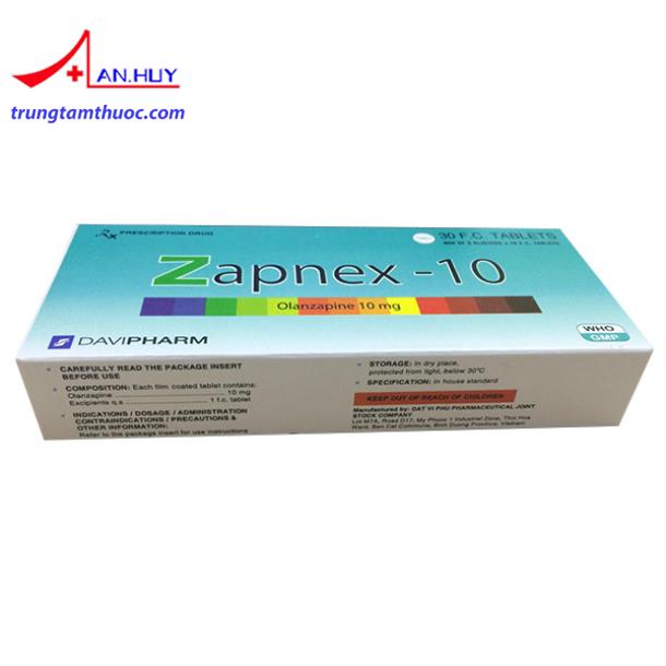 Thuốc Zapnex 10mg là thuốc gì? mua ở đâu? giá bao nhiêu?